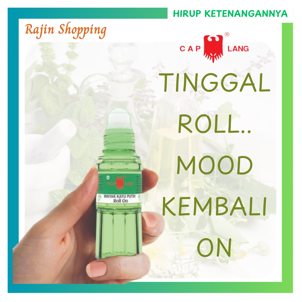Jual Cap Lang Minyak Kayu Putih Roll On 15 ml Anti Nyamuk Caplang BPOM | Shopee Indonesia