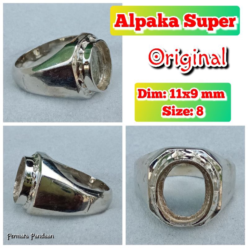 Jual Emban batu akik emban Alpaka super polos minimalis polos.07 ...