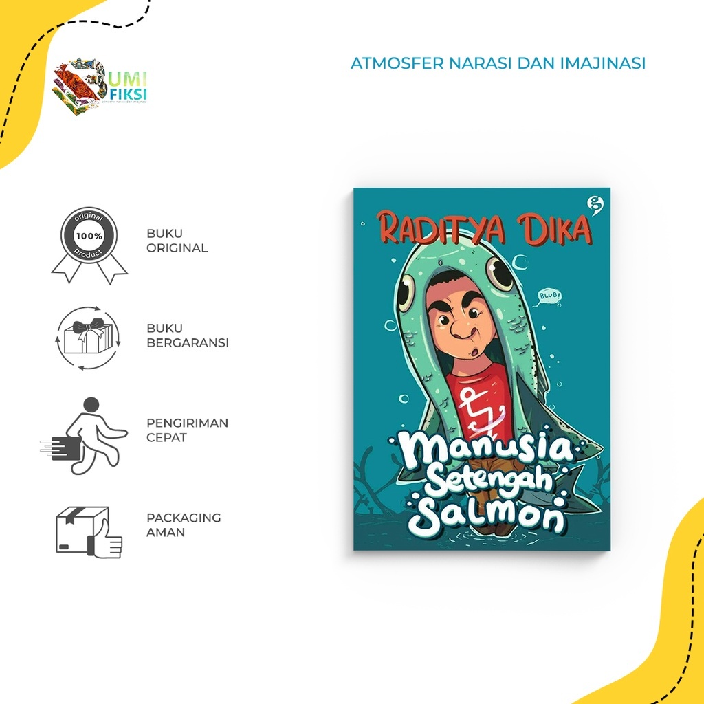 Jual Buku Novel Manusia Setengah Salmon - Raditya Dika - Gagasmedia - Bumifiksi | Shopee Indonesia
