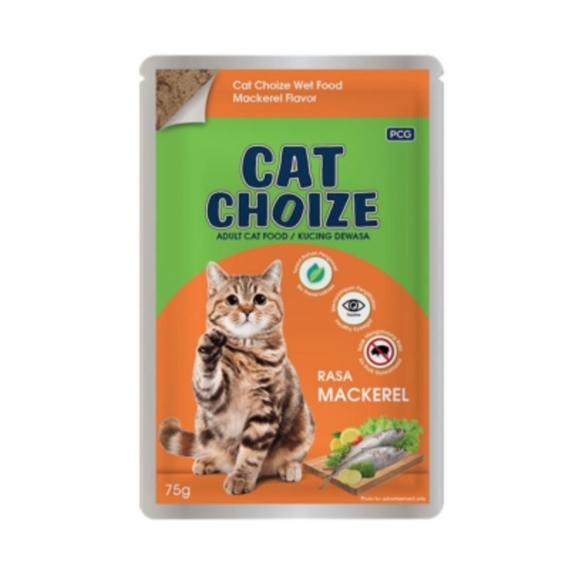 Jual cat choize wet food adult rasa mackerel,tuna kemasan 75g | Shopee ...
