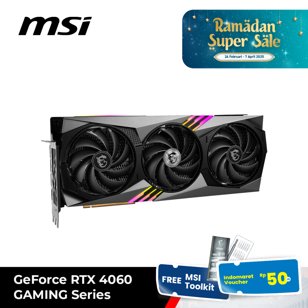 Jual VGA MSI GeForce RTX 4060 GAMING X NV EDITION 8GB GDDR6 | Shopee ...