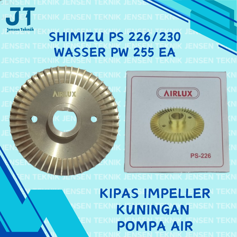 Jual Kipas Impeller Kuningan Pompa Air Shimizu PS 226/230 / Wasser PW ...