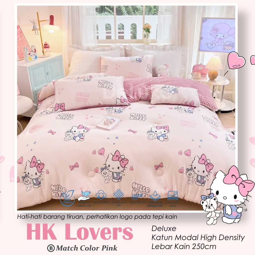Jual Sprei katun Lokal Star - Bintang Kecil Motif Hello Kitty - HK Star ...