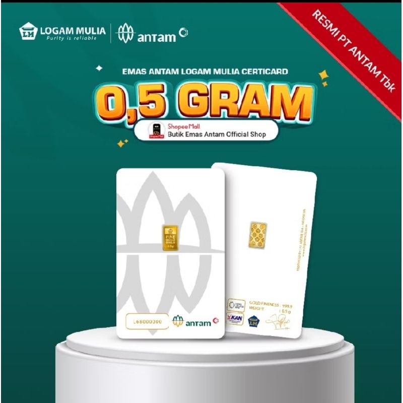 Jual Emas Logam Mulia 0,5 Gram | Shopee Indonesia