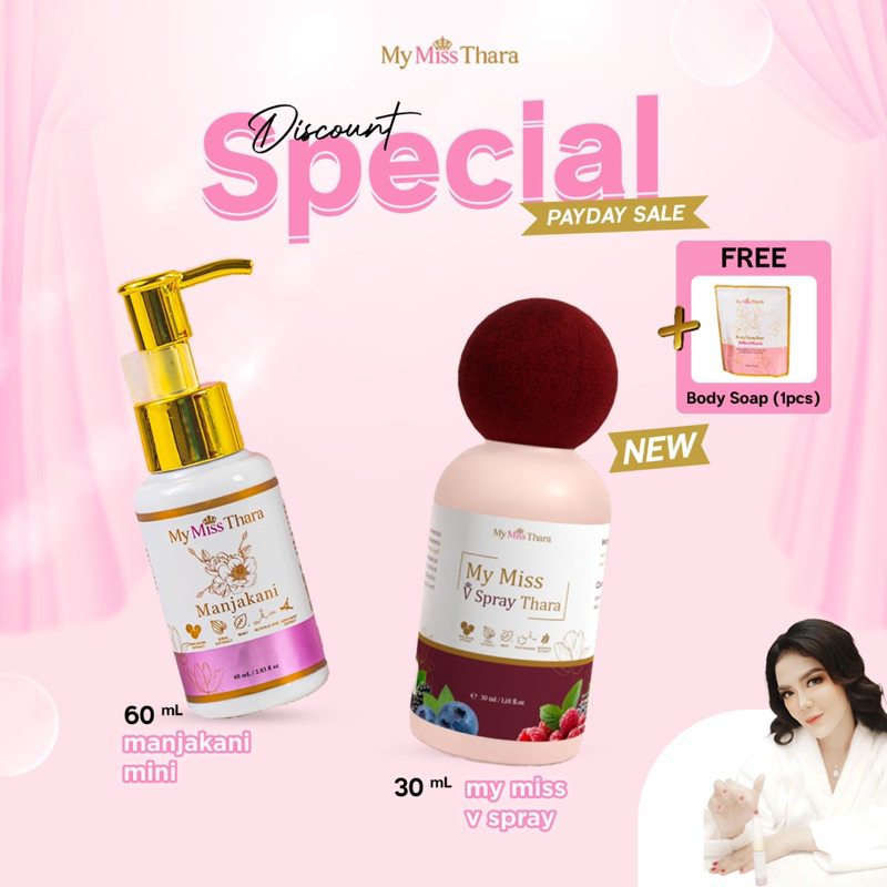 Jual [bundling] Manjakani ratus 60ml + My Miss V Spray Thara | Shopee ...