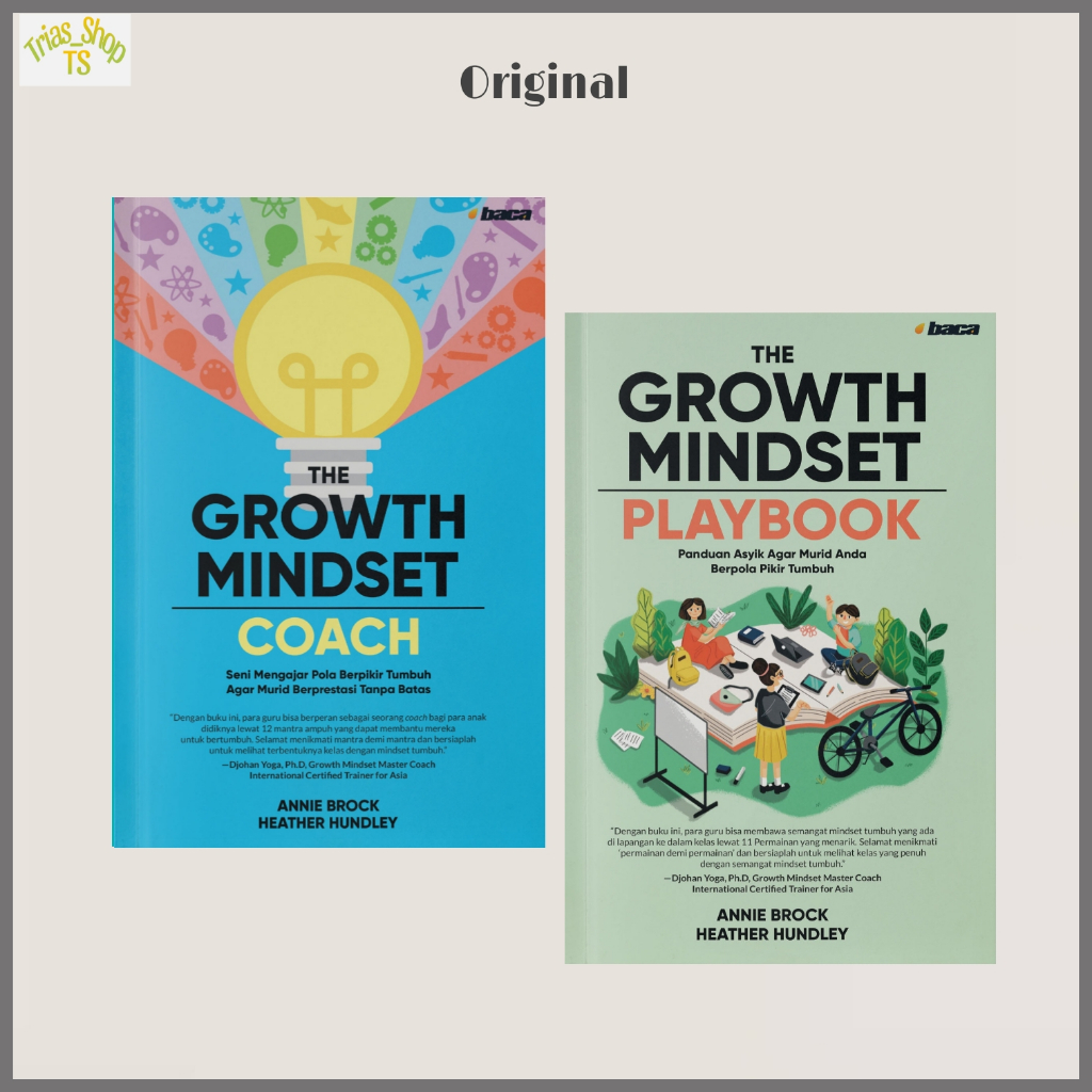 Jual Buku The Growth Mindset Coach Dan The Growth Mindset Playbook By ...