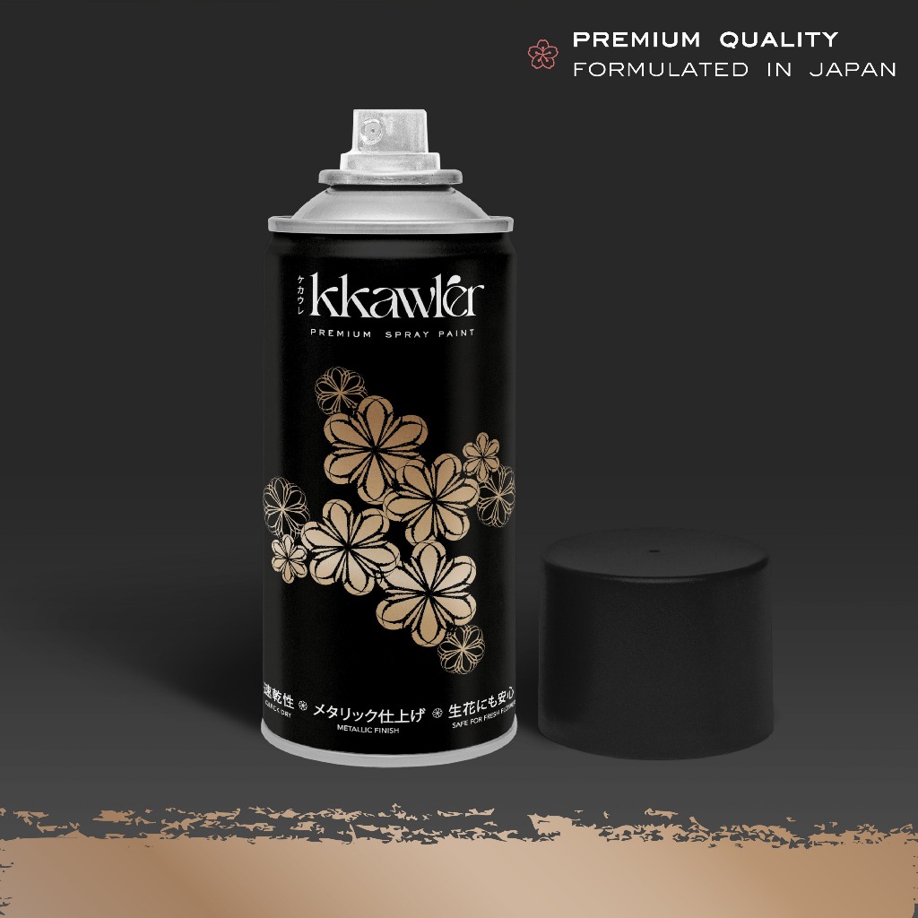 Jual Golden Honey KKAWLER Metallic Premium Floral Spray Paint Cat Pilox ...