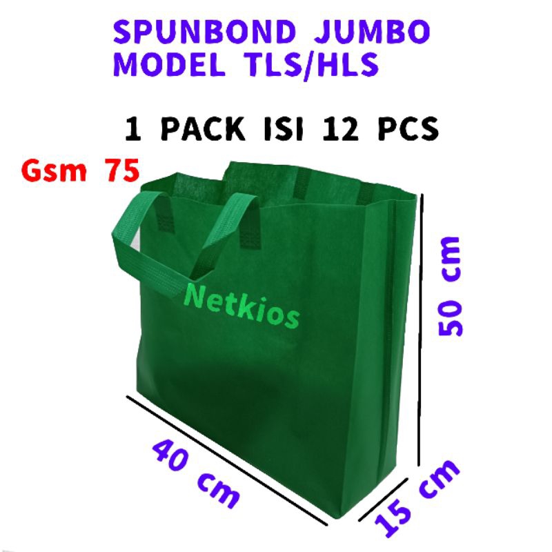 Jual TAS SPUNBOND BESAR SHOPPING BAG TAS SEMBAKO TAS KAIN YANG BESAR ...