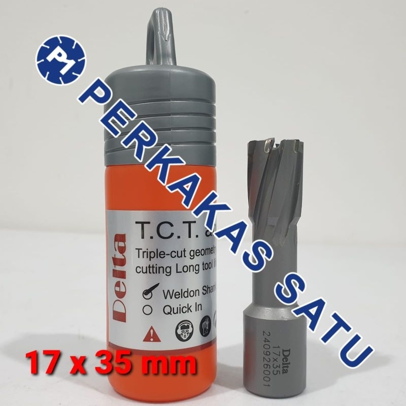 Jual MATA BOR JETBROACH 17MM X 35MM DELTA TCT ANNULAR CUTTER WELDON ...