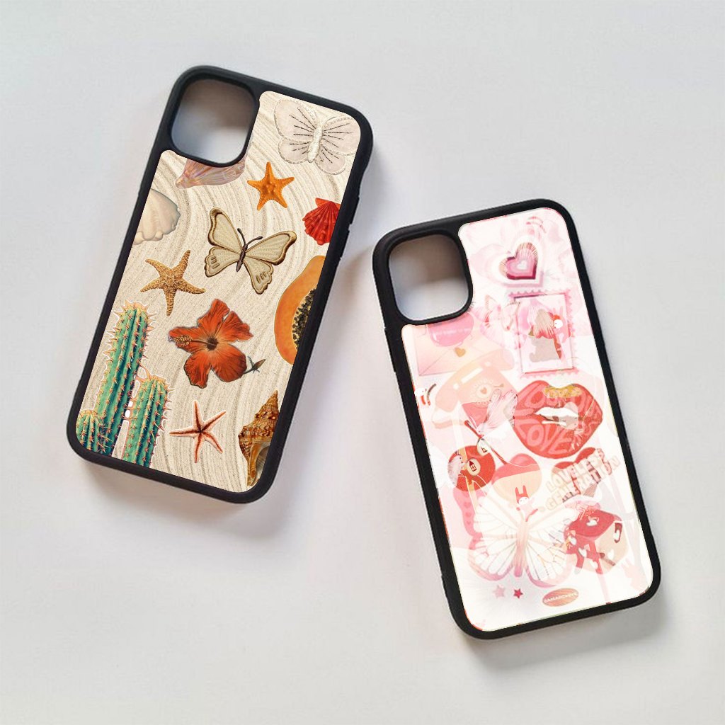 Jual C208 Custom Case Aesthetic Casing Aesthetic Hardcase Glossy ...