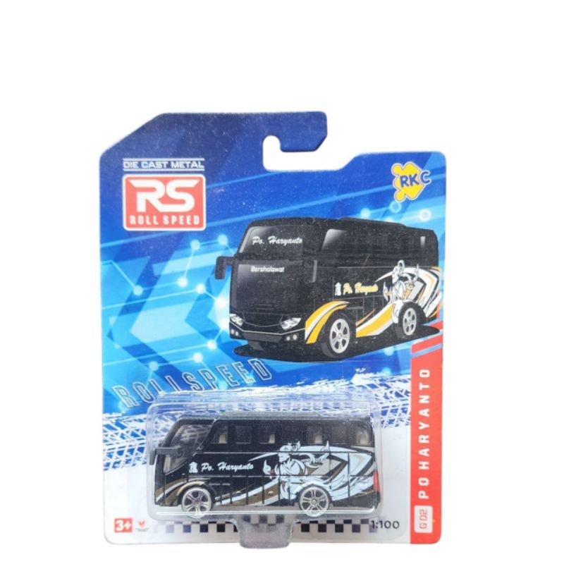Jual DIE CAST METAL RS ROLL SPEED SERI DIE CAST BUS PO HARYANTO MOBIL ...