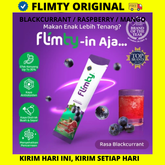 Jual FLIMTY ORIGINAL PER 1 SACHET PELANGSING DIET FIBER ECER ...