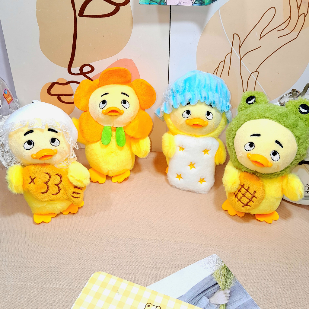 Jual Gantungan Kunci Boneka Upset Duck Ukuran Besar Super Lucu Cute ...