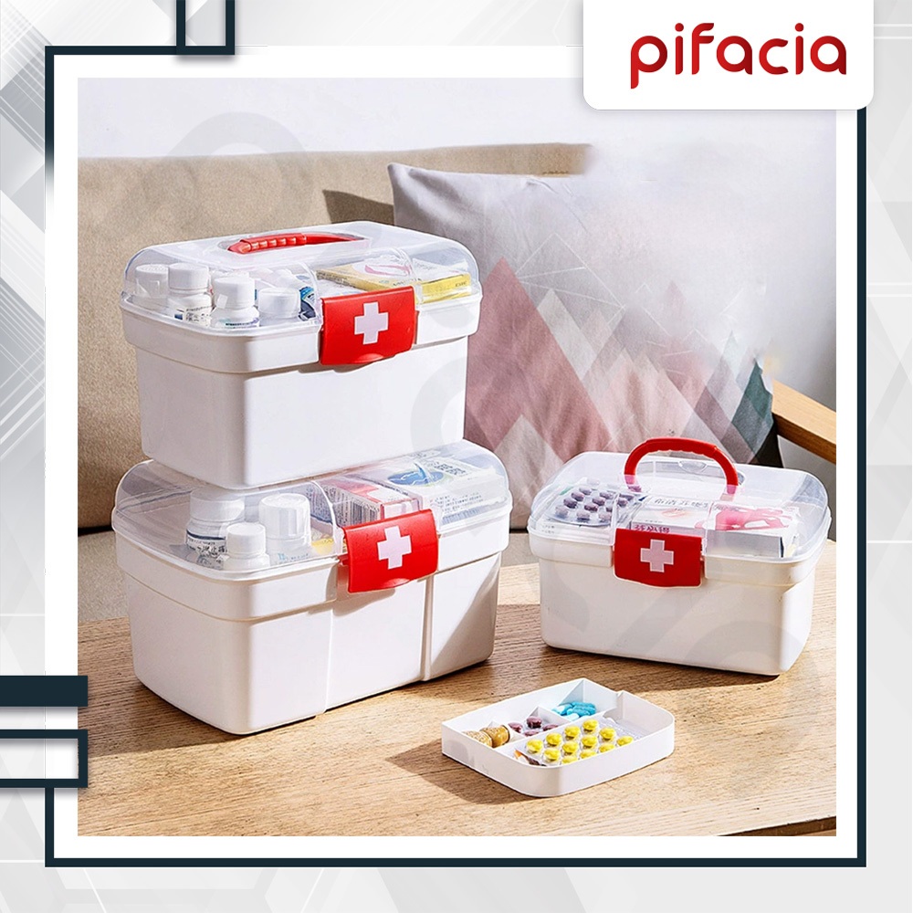 Jual PIFACIA Kotak P3K Jinjing Tool Box Organizer Sekat Penyimpanan ...