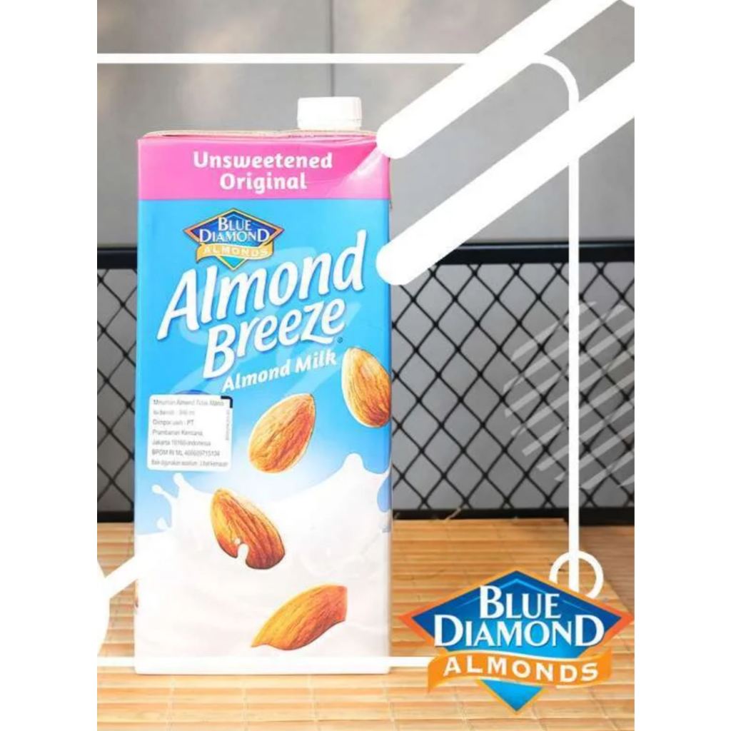 Jual Susu Almond Unsweetened Original Blue Diamond Breeze 946ml - Susu Almond - Milk | Shopee ...