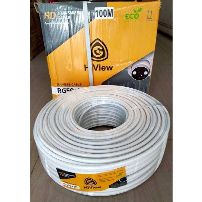 Jual Kabel CCTV RG59 Coaxial Cable + Power 100M High Quality Kabel RG59 ...
