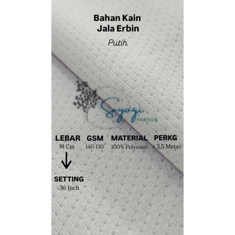 Jual BAHAN KAIN JALA ERBIN HARGA KILOAN | Shopee Indonesia