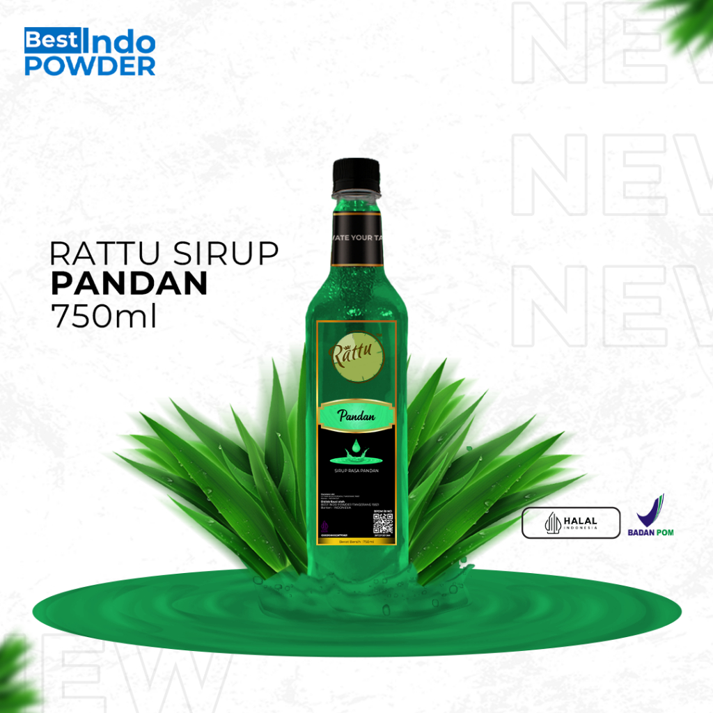 Jual SIRUP PANDAN RATTU / SYRUP PANDAN RATTU BEVERAGE 750ml | Shopee ...