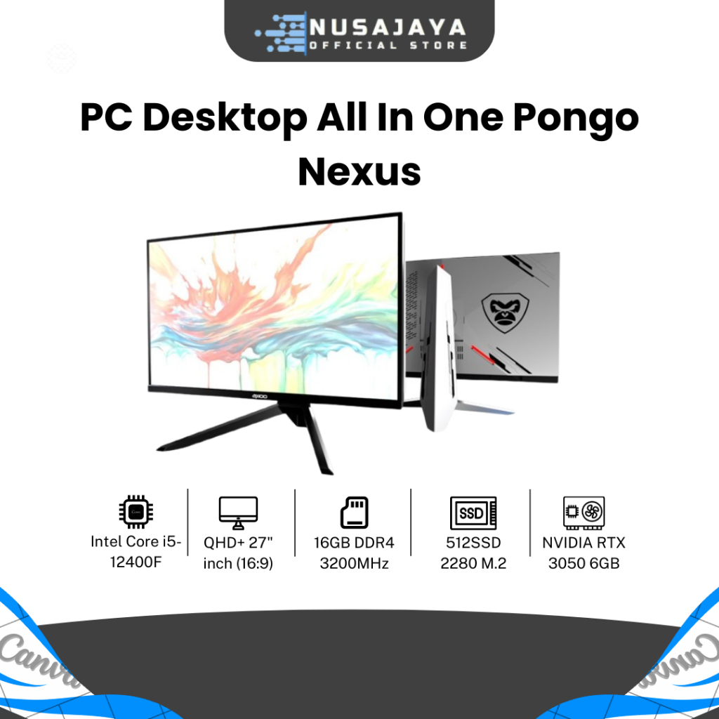 Jual Axioo PC AIO | PC Desktop All In One Pongo Nexus Core i5 12400F ...