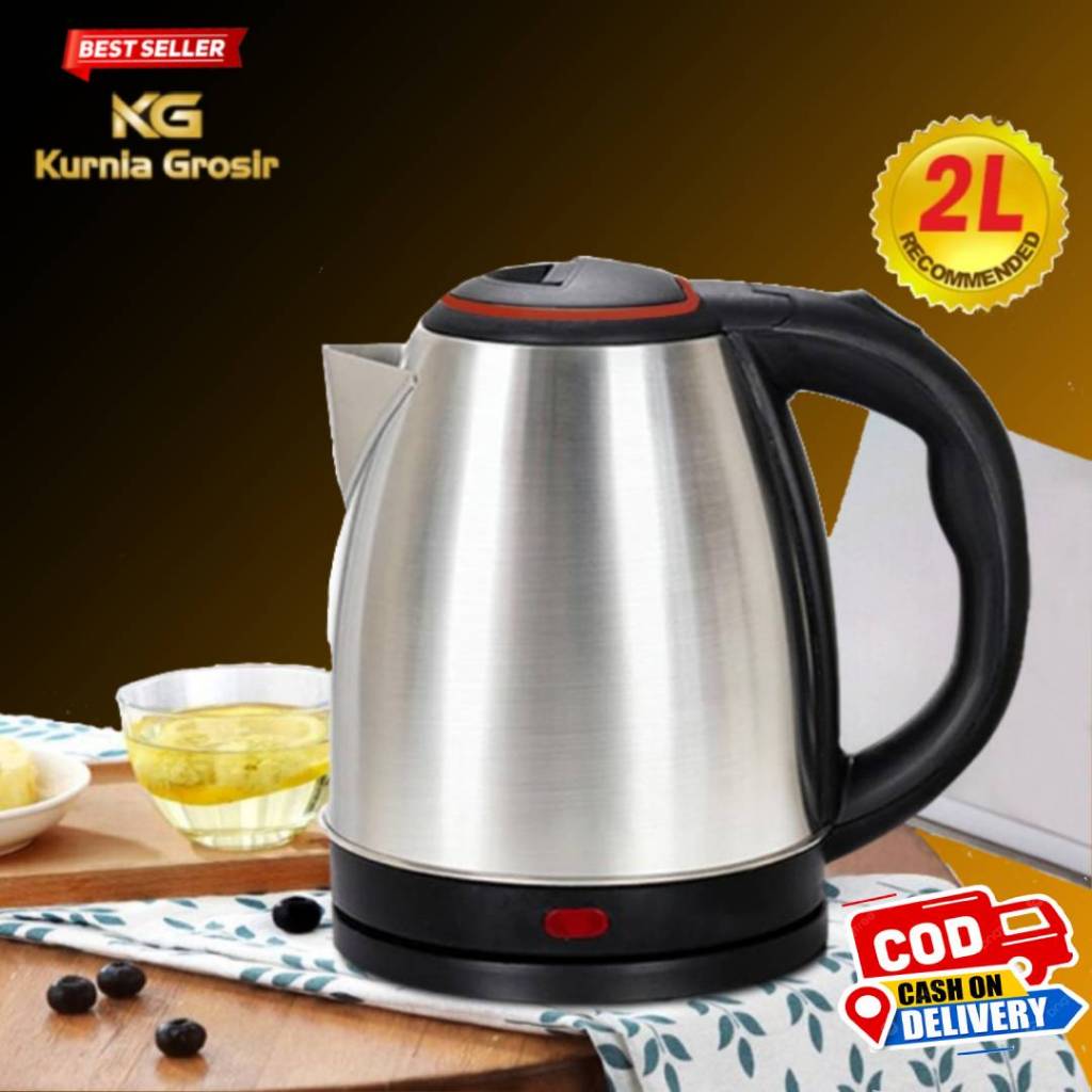Jual Teko Listrik 2 Liter Full Stainless Steel Pemanas Air Electric ...