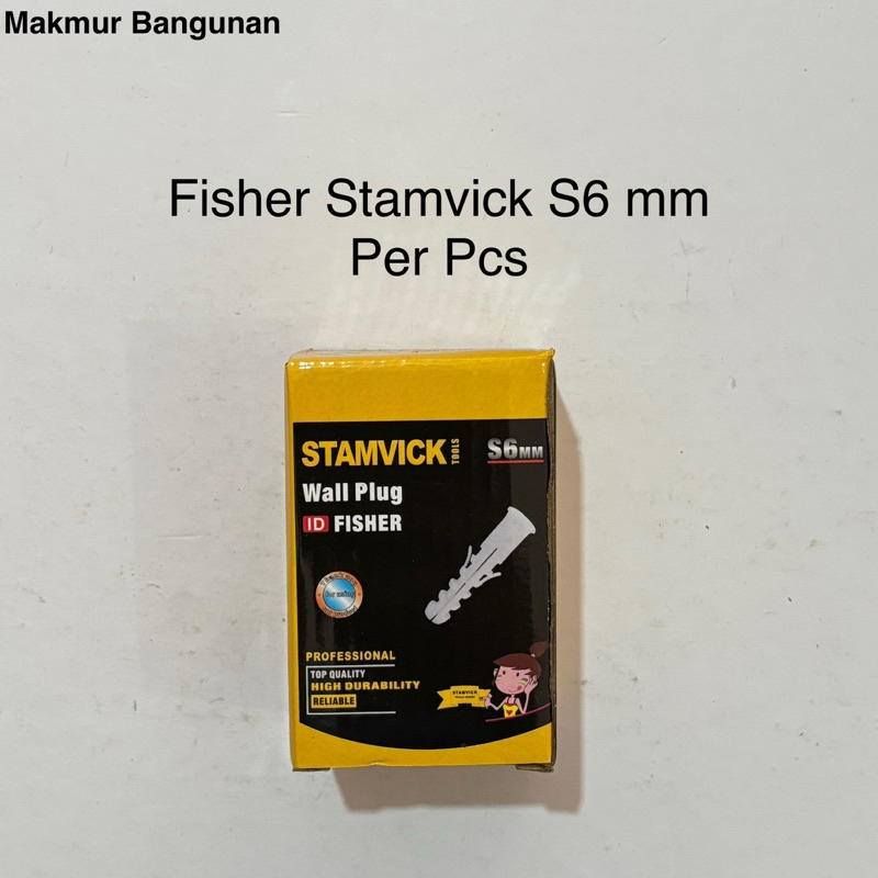 Jual Fisher Stamvick S6 mm | Fisher Tembok Per Pcs | Pengencang Sekrup | Tanam Tembok | Shopee ...