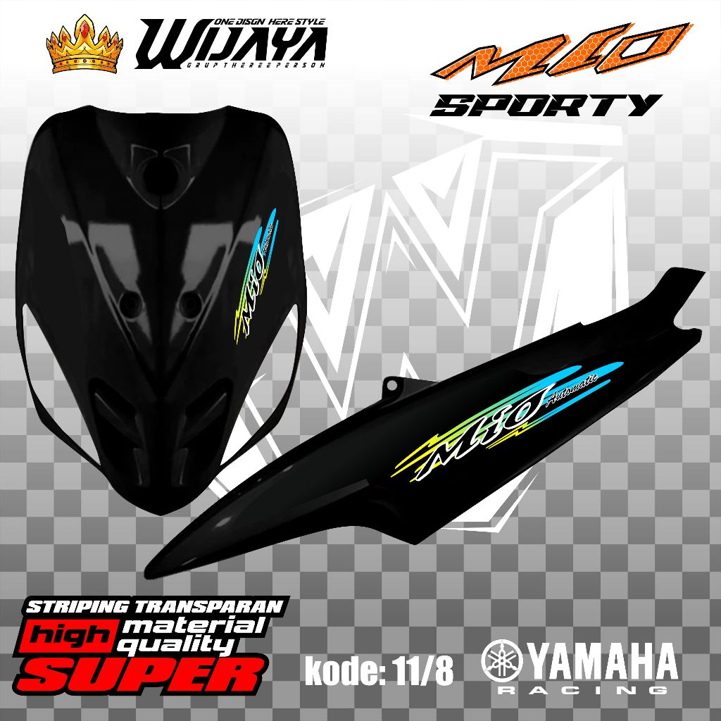 Jual Striping MIO SPORTY mio smile transparan uv Simple variasi viral ...