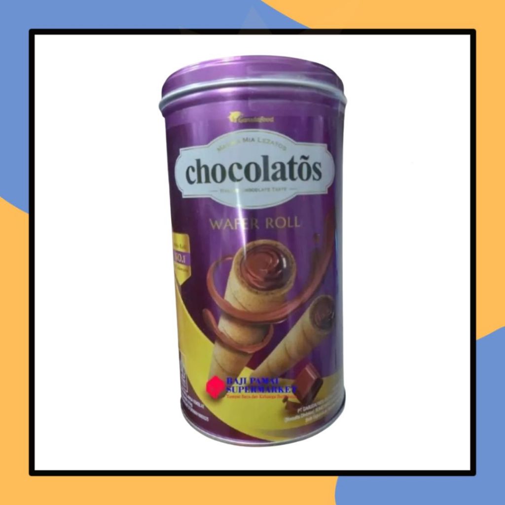 Jual Gery Chocolatos Tin Kaleng 310g Wafer Roll Rasa Cokelat, Italian ...