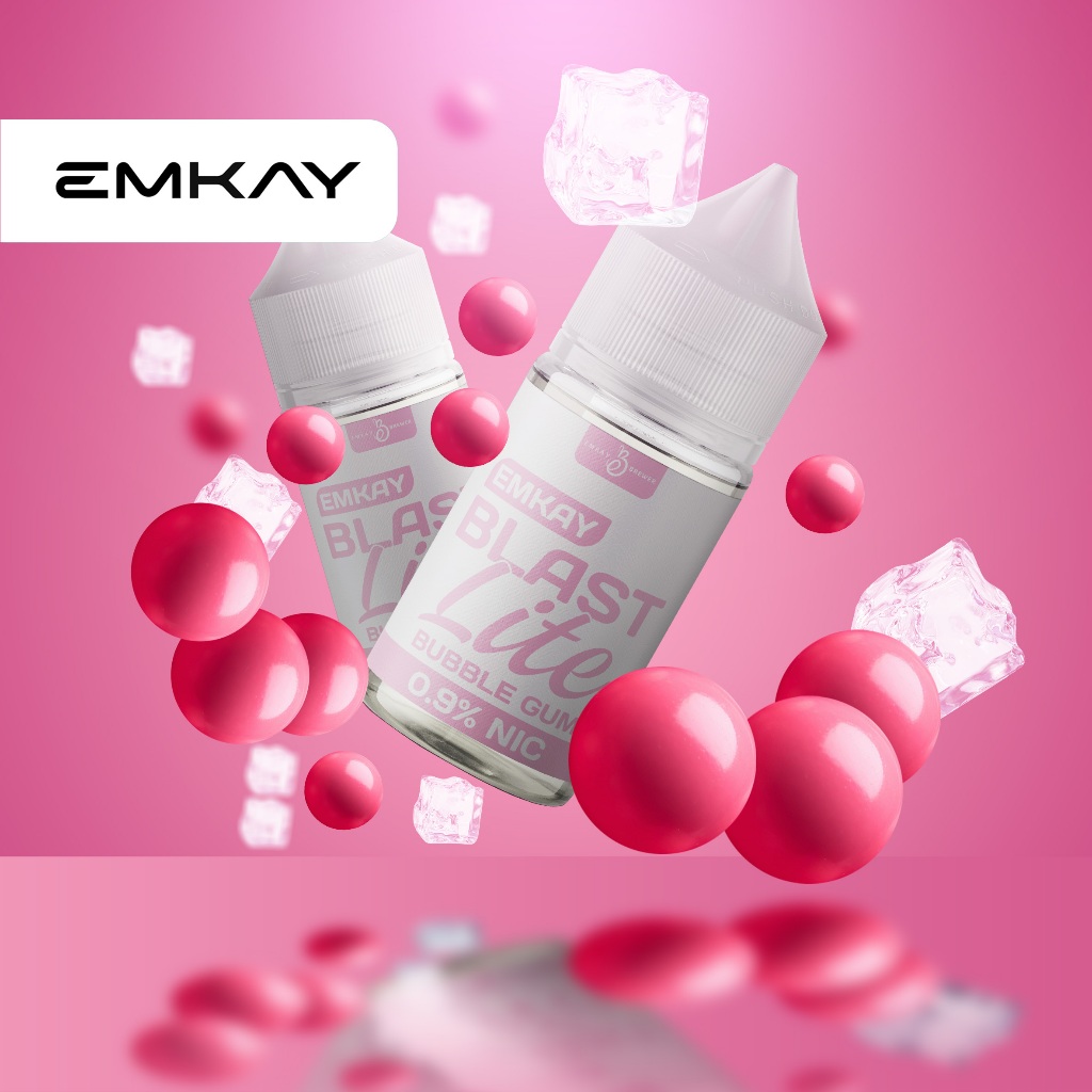 Jual Emkay Liquid Saltnic Blast Lite Bubble Gum 9mg/30ml | Shopee Indonesia