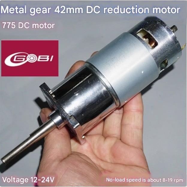 Jual Motor DC 775 Reduction Metal Gear High Torque 12-24V (8629 ...