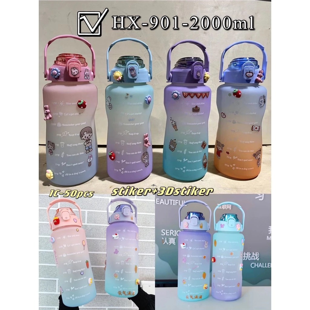 Jual Botol Viral/botol 2liter/botol gradasi warna | Shopee Indonesia