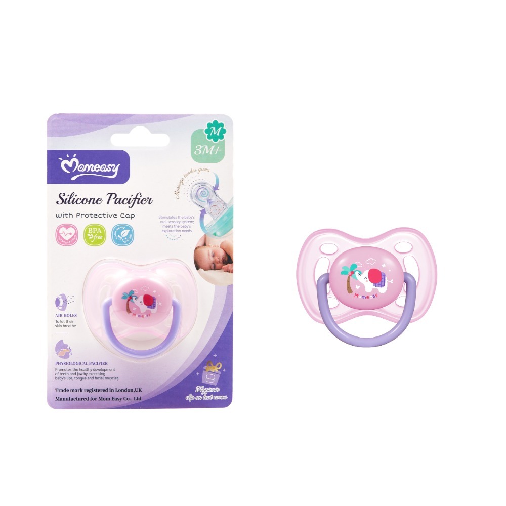 Jual Empeng Bayi MomEasy / Silicone Pacifier (Empeng Bulat Pipih ...