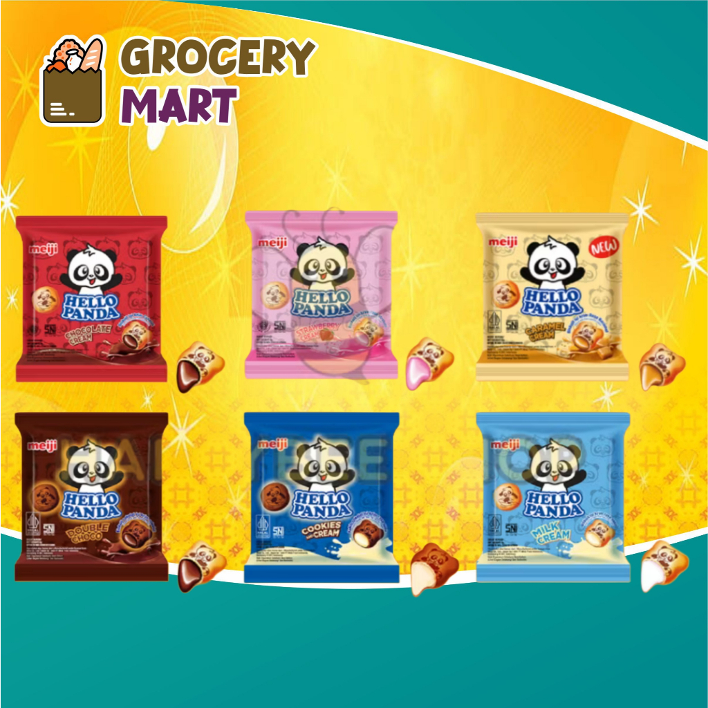 Jual (RENCENG) Meiji Hello Panda Biskuit 8gr Isi 10Pcs | Shopee Indonesia