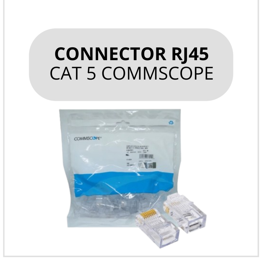Jual CONNECTOR RJ45 CAT 5 COMMSCOPE SATUAN | Shopee Indonesia
