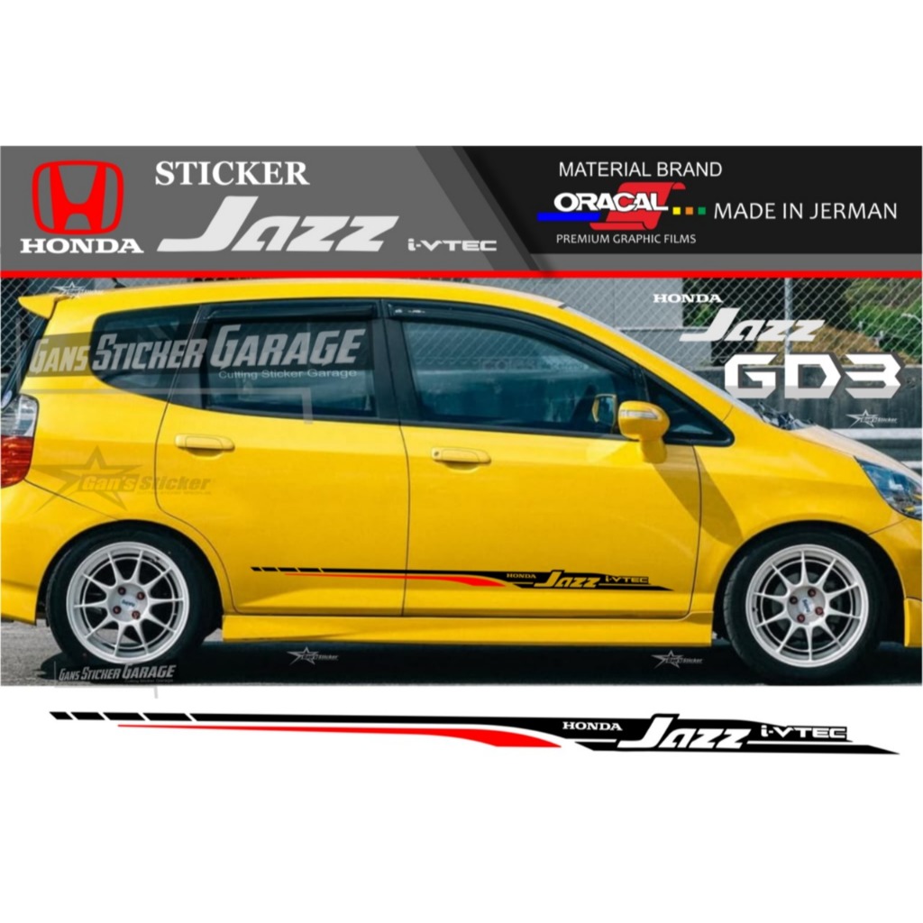 Jual Sticker Honda Jazz GD3 sticker custom honda jazz gd3 | Shopee ...