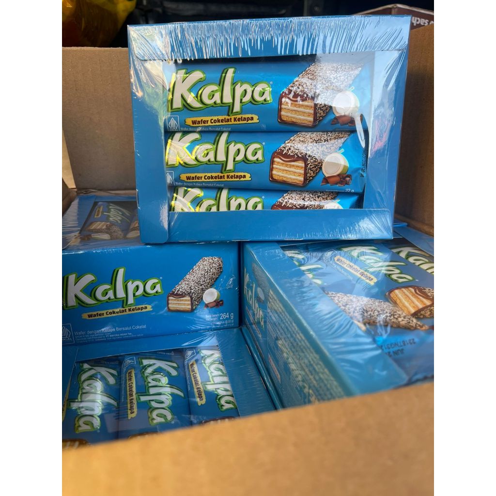 Jual Kalpa Wafer Coklat Kelapa 12pcs x 22gr | Shopee Indonesia