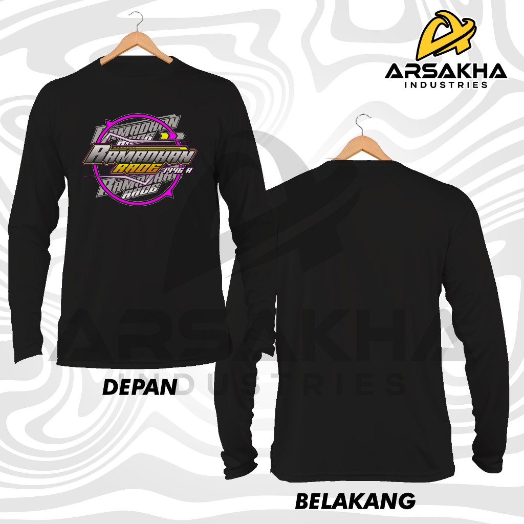 Jual Kaos Lengan Panjang Ramadhan Race 1446 H Racing Circle New Baju ...