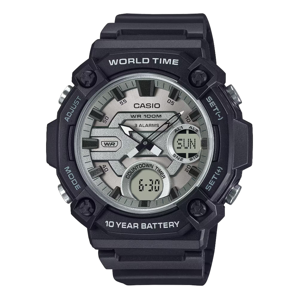 Jual Casio Jam Tangan Pria dengan format Analog Digital AEQ-120W-7AVDF ...