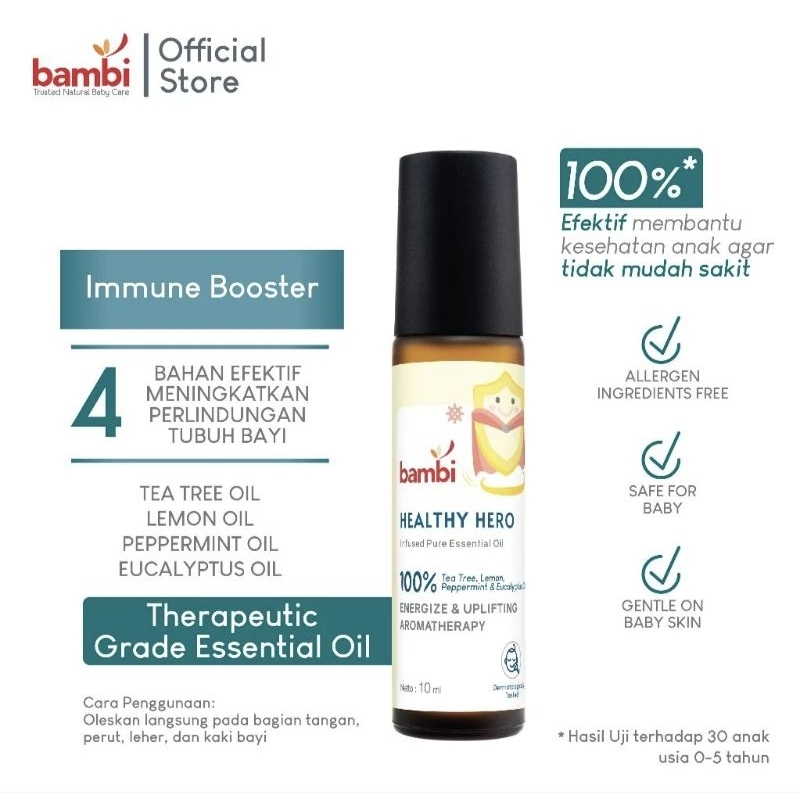 Jual Bambi Baby Healthy Hero Essential Oil 10ml (Exp 2027) | Shopee ...