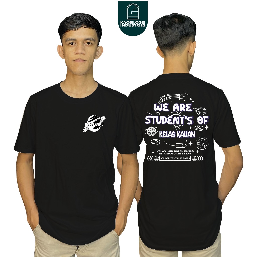 Jual Kaos Kelas We Are Student Bisa Custom Nama Dan Kelas-KAOSILOGIS | Shopee Indonesia