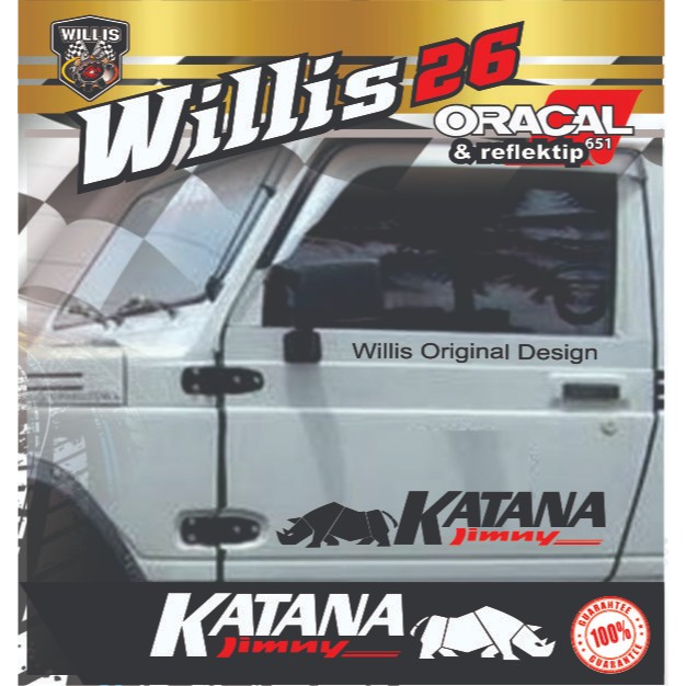 Jual Stiker Badak Suzuki Katana Jimny Sticker Body Pintu Mobil Jeep ...
