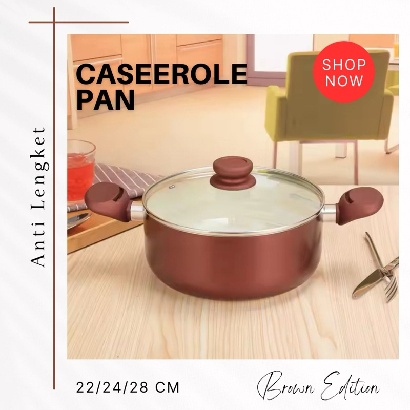 Jual Tango Panci Casserole Pan 24/26 CM Marble Coating Panci Anti ...