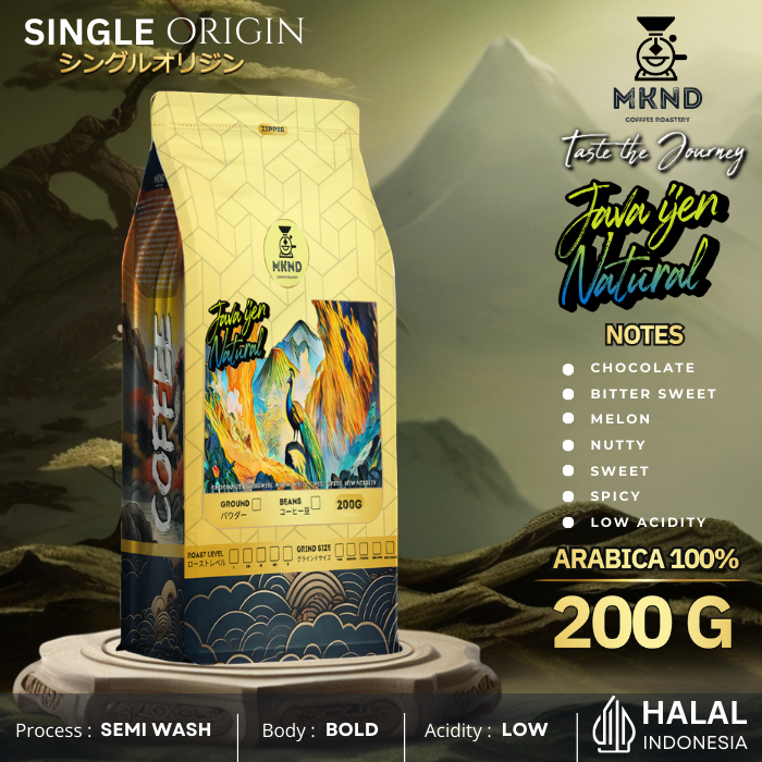 Jual MKND COFFEE ROASTERY KOPI ARABIKA JAVA IJEN NATURAL 200 GRAM GRADE ...