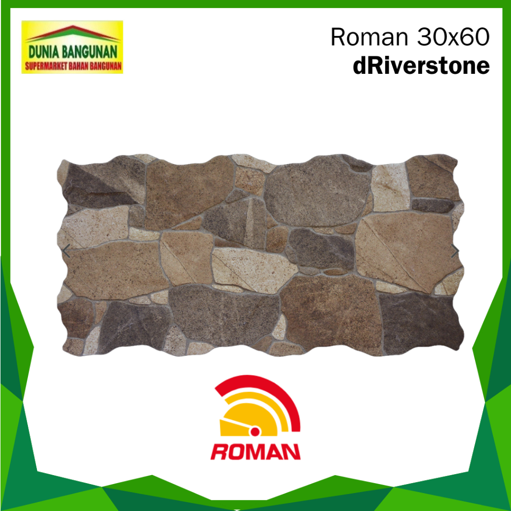 Jual Roman 30x60 Interlok dRiverstone Bruno GL638046 Keramik Interlok ...