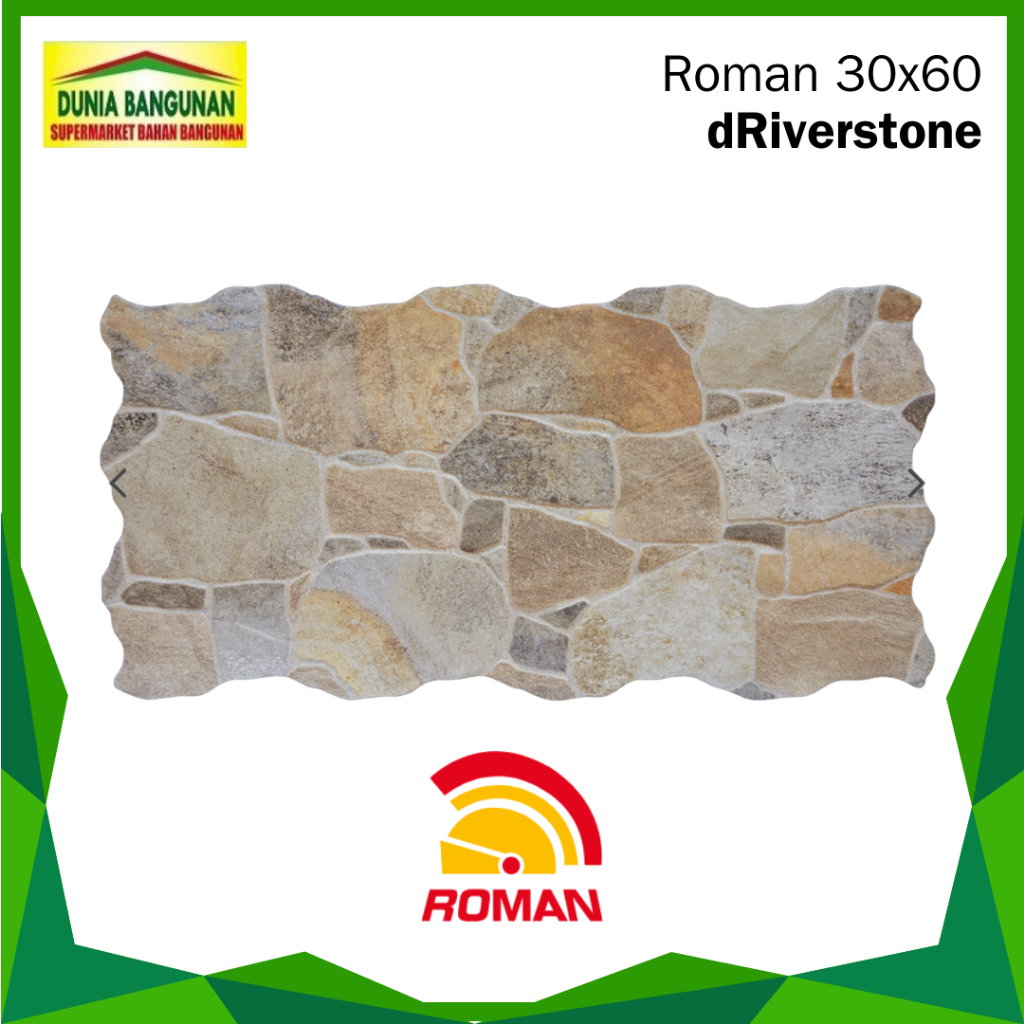 Jual Keramik Dinding Roman 30x60 Interlok dRiverstone Misto GL638045 ...