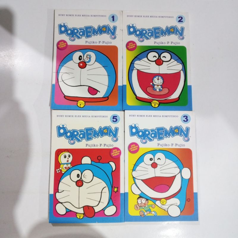 Jual Komik Doraemon edisi japanese binding no 1 2 3 5 Fujiko F Fujio | Shopee Indonesia