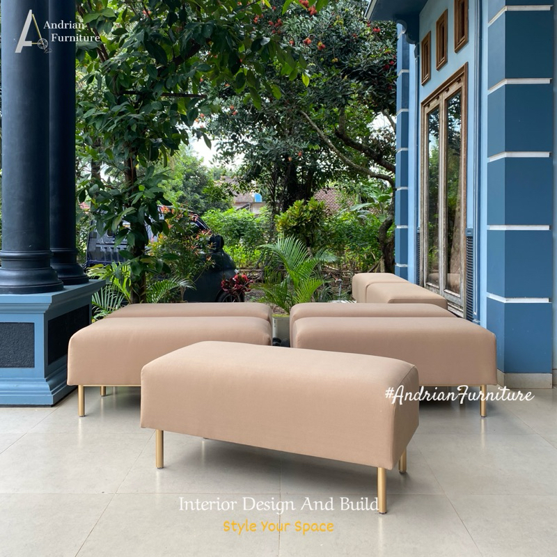 Jual Sofa Bangku Bench Minimalis Modern Industrial Fin. Fabric SR ...