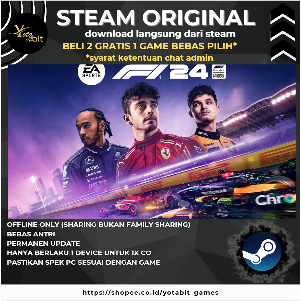 Jual F1 24 Game PC Sharing Original Offline | Shopee Indonesia