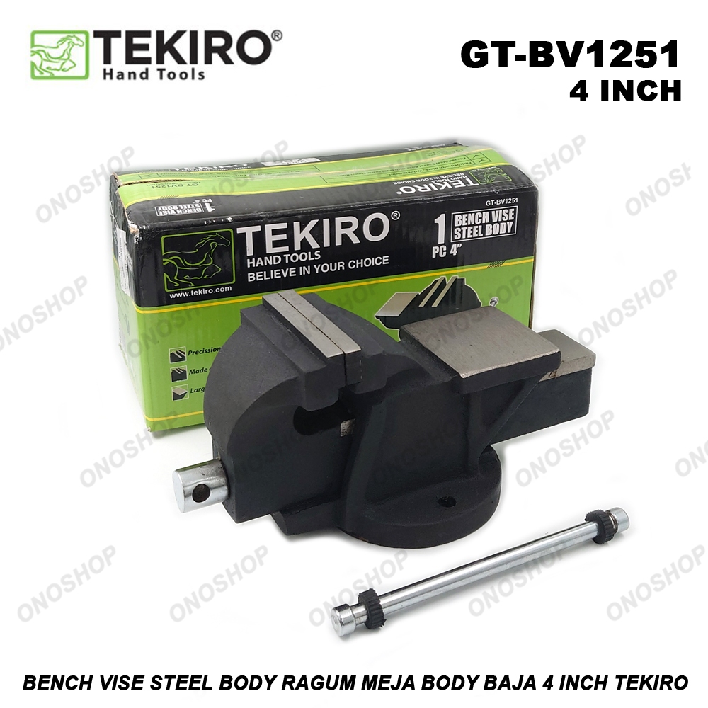 Jual Bench Vise Steel Body Ragum Meja Body Baja 4 Inch Tekiro | Shopee ...