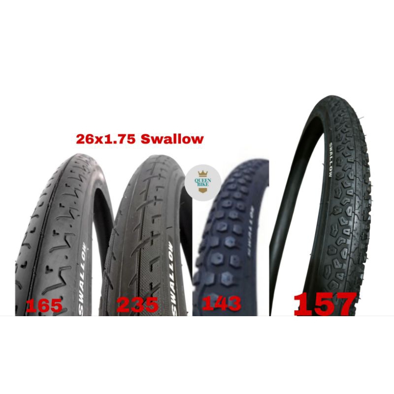 Jual Ban Luar Sepeda 26x175 / 26x1.75 Mini Ctb Mtb Federal Gunung DELI TIRE SWALLOW Hitam ...