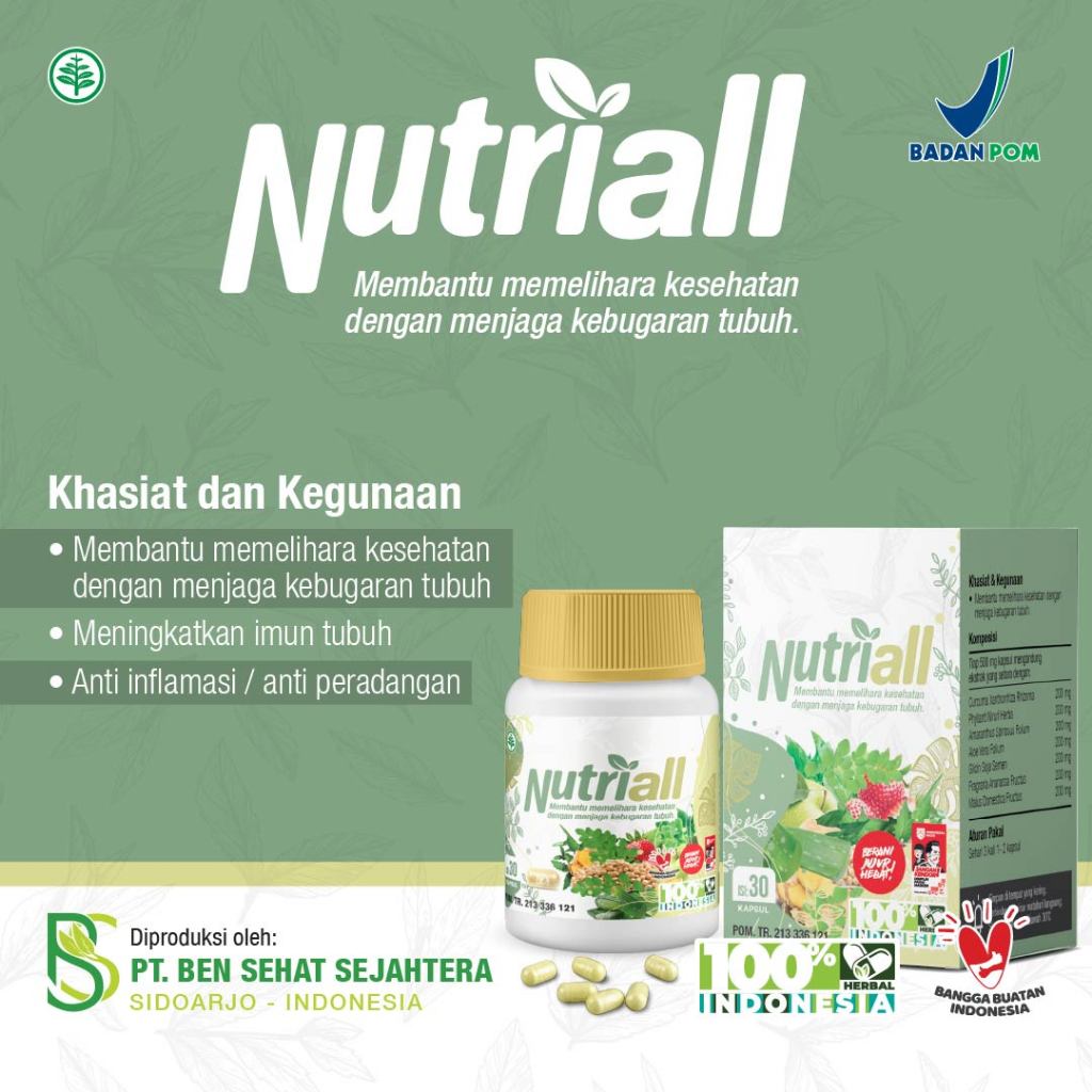 Jual Nutriall 30 Kapsul Membantu Memelihara Kesehatan Tubuh | Shopee Indonesia